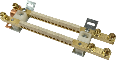 EARTH/NEUTRAL BAR ASSEMBLY 12 WAY 3 STUD 100A FOR CVS DIST.BD ( nett ...