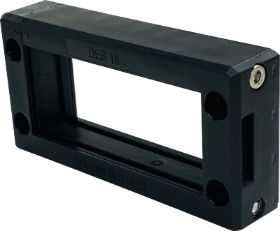 DES 16 - SPLITTABLE FRAME - 120L x 61H x 26D mm, MAX 4-INSERTS x 2-ROWS ...
