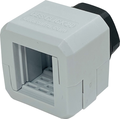 DES CLICK 20G - SPLITTABLE CABLE GLAND, WHITE/GREY - WITH LOCKNUT M20 ...
