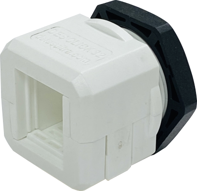 DES CLICK 32G - SPLITTABLE CABLE GLAND, WHITE/GREY - WITH LOCKNUT M32 ...