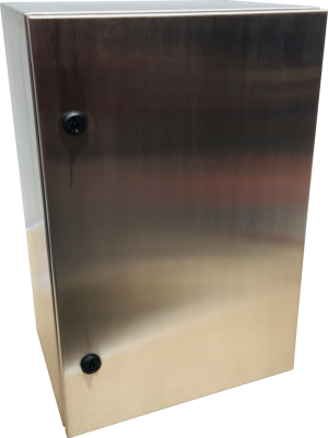 CVS SS304 ENCLOSURE 600H x 400W x 250D, 1-DOOR c/w GEAR PLATE (no ...