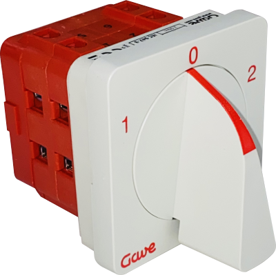 GAVE CAM CHANGEOVER SWITCH 1-0-2 2P 32A AC-22 D1 SIZE (no mount) IP20 ...
