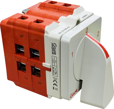 GAVE CAM CHANGEOVER SWITCH 1-0-2 2P 63A AC-22 D2 SIZE (no mount) IP20 ...