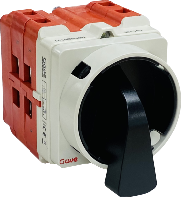 GAVE PANEL SWITCH DISCONNECTOR 2POS 0-1 3P 63A D2 PADLOCK BLACK/GREY ...