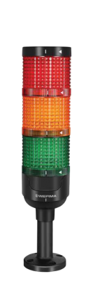 Werma MST 71 - Light Tower, 24VDC, IP65, Red/Amber/Green, steady on ...