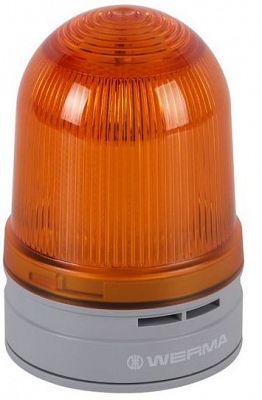 WERMA D85 Perm./Blink/Sounder 24VDC YELLOW Beacon, complete with flat ...
