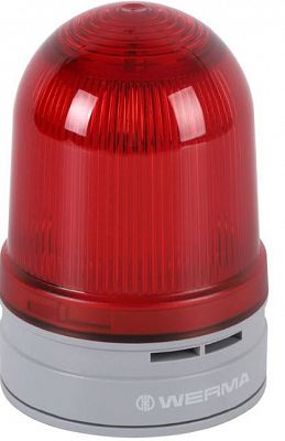 WERMA D85 Rotate/Flash/Blink/Sounder 24VDC RED Beacon, complete with ...