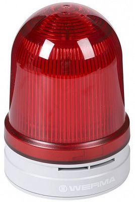 WERMA D120 Permanent/Rotate/Flash/ Blink/Sounder 24VDC RED Beacon ...