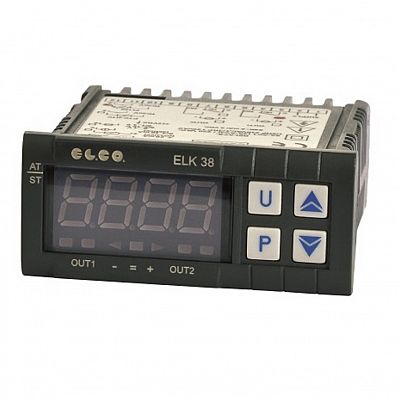 ELCO TEMP CONTROLLER 75x33 12VAC/DC, 1-DISPLAY, IN = TC(J,K,S,IR)+PT100 ...