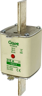 GAVE NH MOTOR FUSE WITH INDICATOR 315A aM 690VAC NH2 (Sz2) - Electrical ...