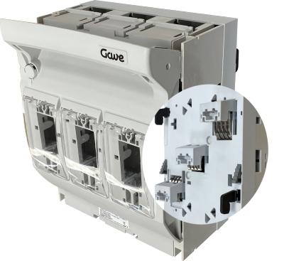 GAVE DIN NH FUSE DISCONNECTOR 3P NH1 250A 690VAC BUSBAR MOUNT - indent ...