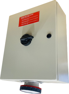 EIC 125A NON-INTERLOCKED SWITCHED SOCKET OUTLET, 3P+N+E, POWDER COATED ...