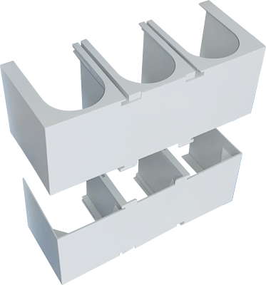 GAVE DIN NH TERMINAL PROTECTION COVERS 3P NH2 743 (PAIR) - Electrical ...