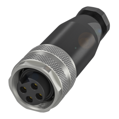 BALLUFF Field Attachable 7/8-16 UN-Female, straight, 4-pin,Cable Dia 8 ...