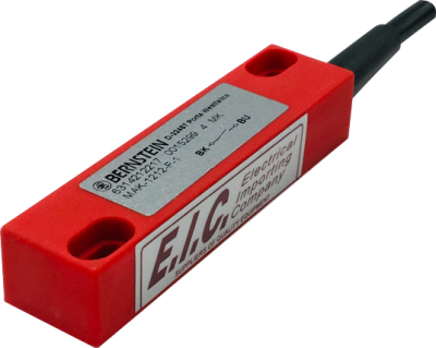 BERNSTEIN MAGNETIC SENSOR PLASTIC 80x15x20, N/O, 21mm SENSING, 250V 3 ...