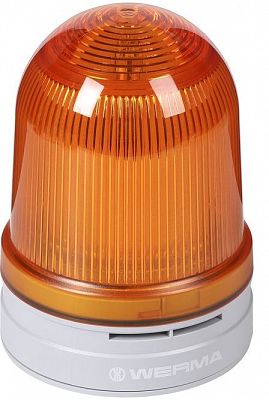 WERMA D120 Permanent/Rotate/Flash/Blink/Sounder 24VDC YELLOW Beacon ...