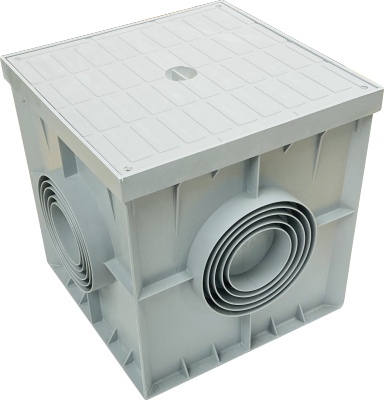 GEWISS SQUARE WELL 300x300x300mm - KNOCKOUT BASE c/w LID ONLY ...