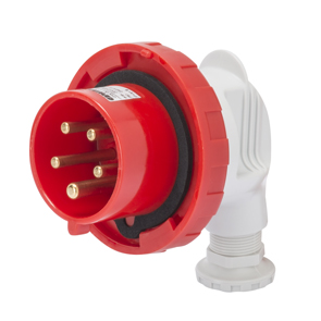 GEWISS IEC309 90° PLUG IP67 RED 415V 6H 16AMPS 3P+N+E - Electrical ...