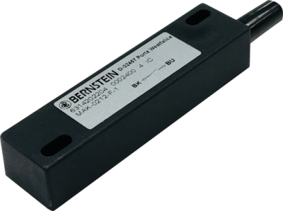 BERNSTEIN MAGNETIC SENSOR PLASTIC 80x15x20, N/O, 21mm SENSING, 250V 3 ...