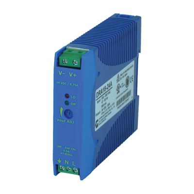 CHINFA POWER SUPPLY DIN RAIL MOUNT, INPUT 1PH 100-240VAC, OUTPUT 24VDC ...
