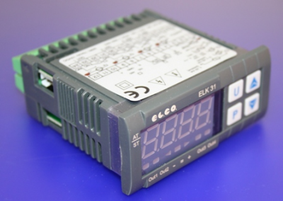 ELCO TEMP CONTROLLER 75x33 12VAC/DC, 1-DISPLAY, IN = TC(J,K,S,IR)+PT100 ...