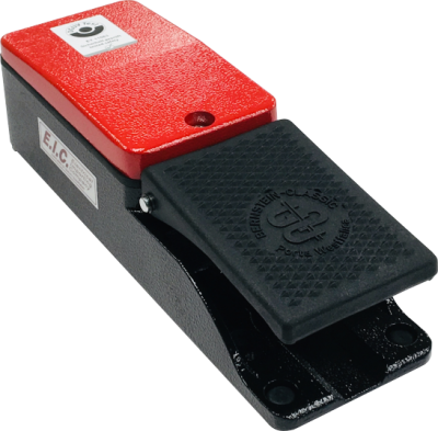 BERNSTEIN FOOTSWITCH SINGLE, PUSH ON-OFF LATCHING 1NO/1NC - WITHOUT ...