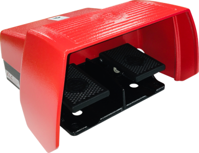 BERNSTEIN FOOTSWITCH DOUBLE, 2-POS SPRING RETURN 2NO/2NC PER PEDAL SNAP ...