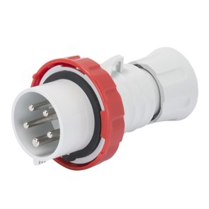 GEWISS IEC309 HP STR PLUG IP66/67/68/69 RED 415V 6H 16AMPS 3P+N+E ...