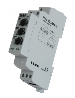 ELCO MODULAR UNDER/OVER VOLTAGE RELAY, 1PH 230VAC, OUTPUT 1 C/O *** EOL ...