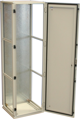 CVS ENCLOSURE OPEN SIDES 2000H x 800W x 600D, 1-DOOR WITH GEAR PLATE ...