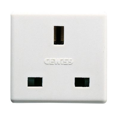GEWISS SYSTEM, SOCKET OUTLET 230V 13A 2P+E *** BRITISH STANDARD ...