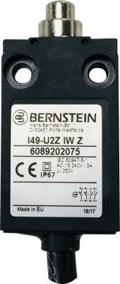 BERNSTEIN I49 SLIM LIMIT SWITCH METAL PLUNGER 2NC / 2NO SLOW ACTION I49-U2Z IW Z - Electrical ...